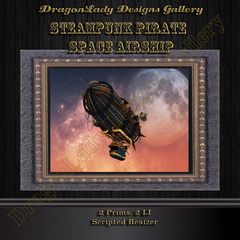 Second Life Marketplace - Steampunk Pirate Space Airship